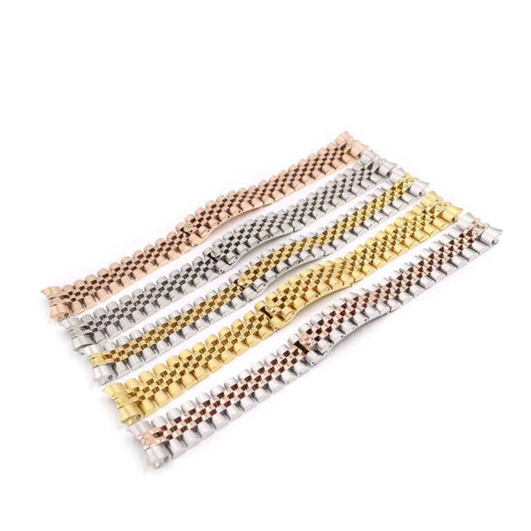 316L Stainless Steel Jubilee Watch Bracelet Hollow Curved End Links ...