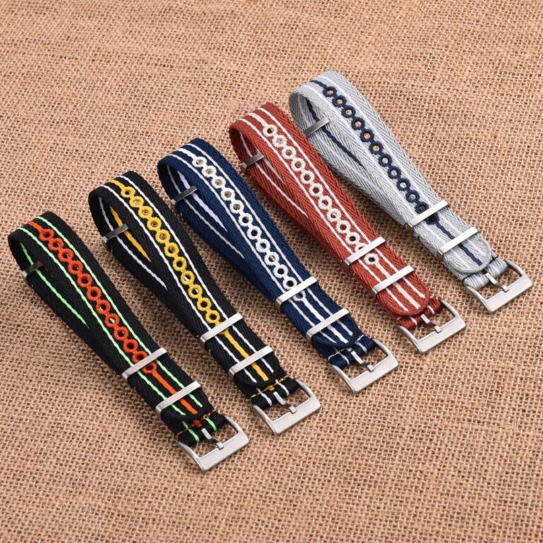 Ribbed Nylon Nato Strap - (18, 20, 22mm)